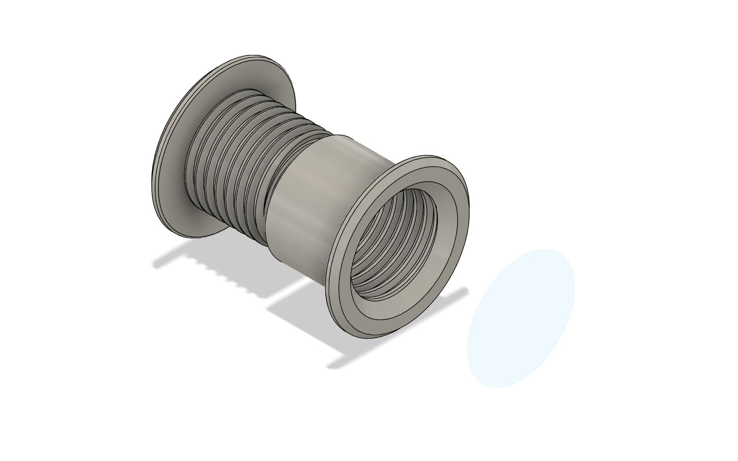 1" ID Wall Eye - Fits Wall or Barrier Thickness of between 1" - 1 1/2 ...